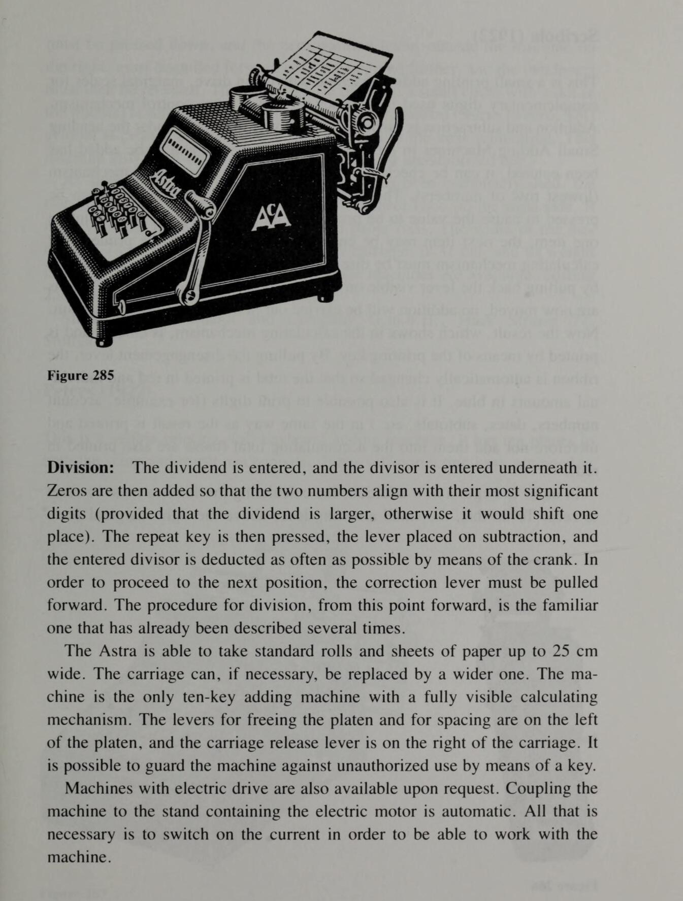 Astra Adding Machine - Jaap's Mechanical Calculators Page